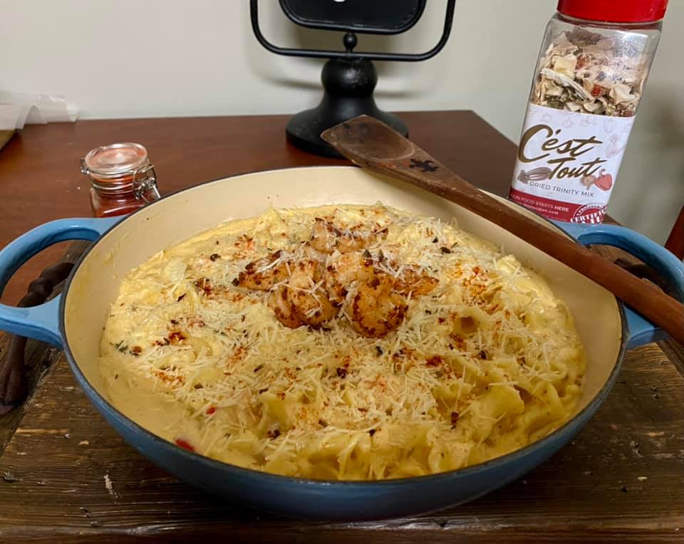 Chef Bonnie’s Creamy Shrimp Pasta with C'est Tout – Chef Bonnie Breaux ...